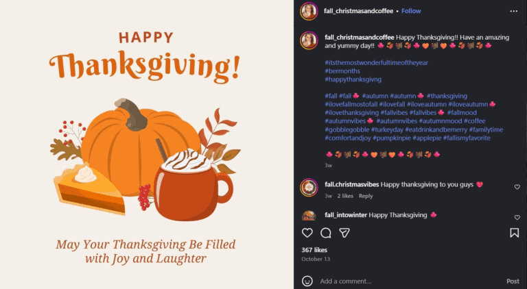 35 Thanksgiving Social Media Posts to Try in 2025